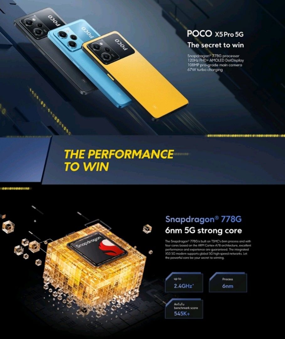 Poco X5 Pro Horizon Blue 128GB, Mobile Phones & Gadgets, Mobile Phones ...