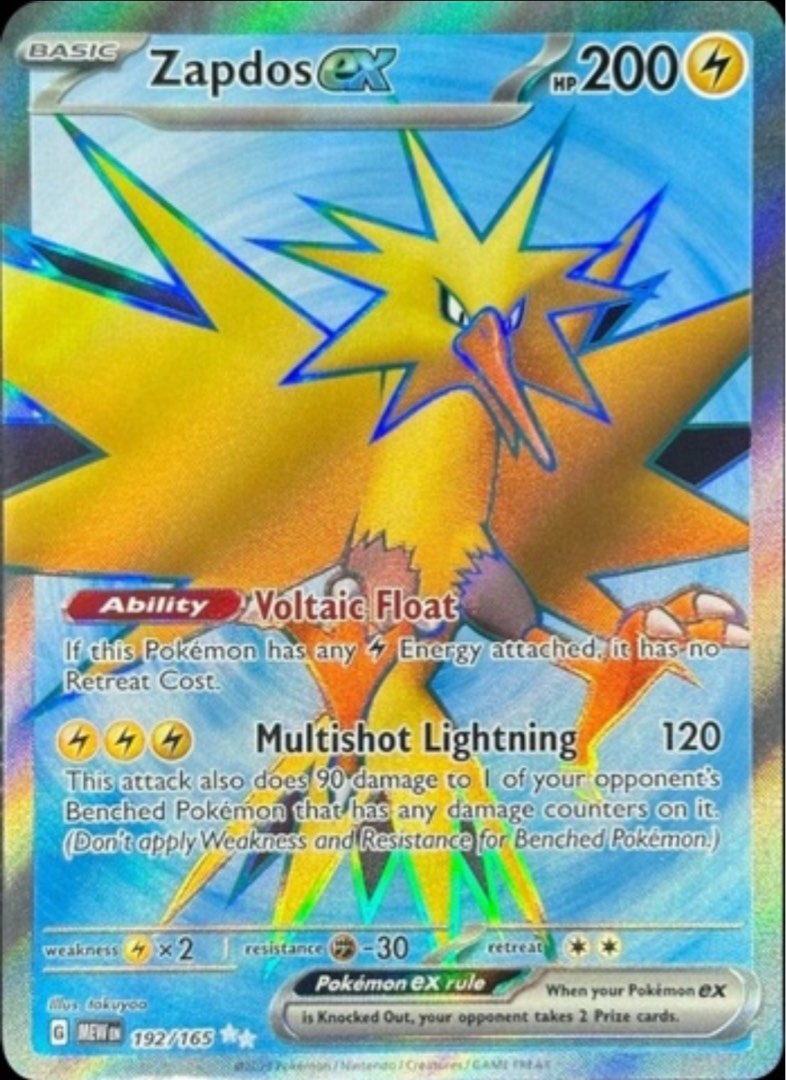 Pokemon 151 zapdo EX RU, Hobbies & Toys, Toys & Games on Carousell