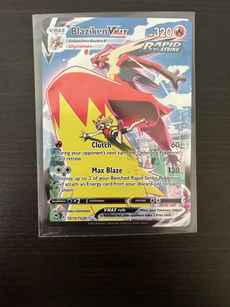 pokemon blaziken vmax tg, Hobbies & Toys, Toys & Games on Carousell