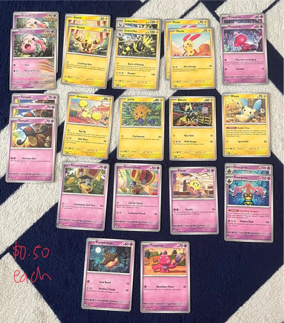 Pokemon Paradox Rift & Obsidian Flames Janks, Hobbies & Toys, Toys ...