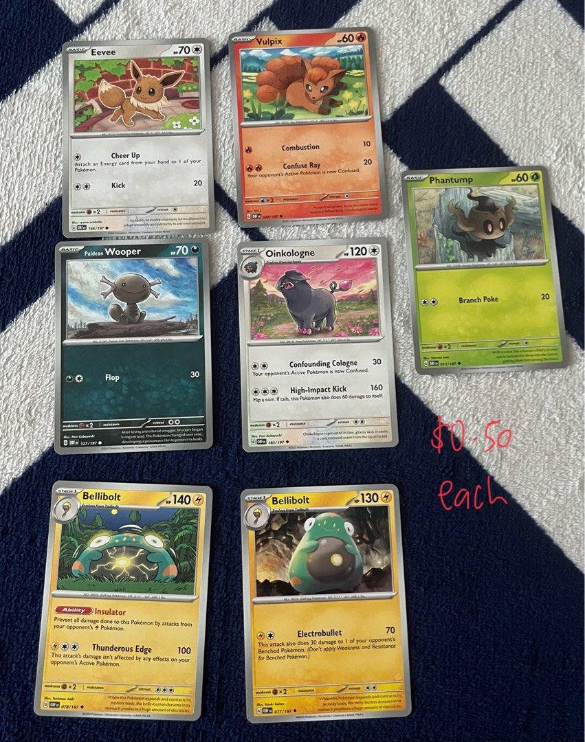 Pokemon Paradox Rift & Obsidian Flames Janks, Hobbies & Toys, Toys ...
