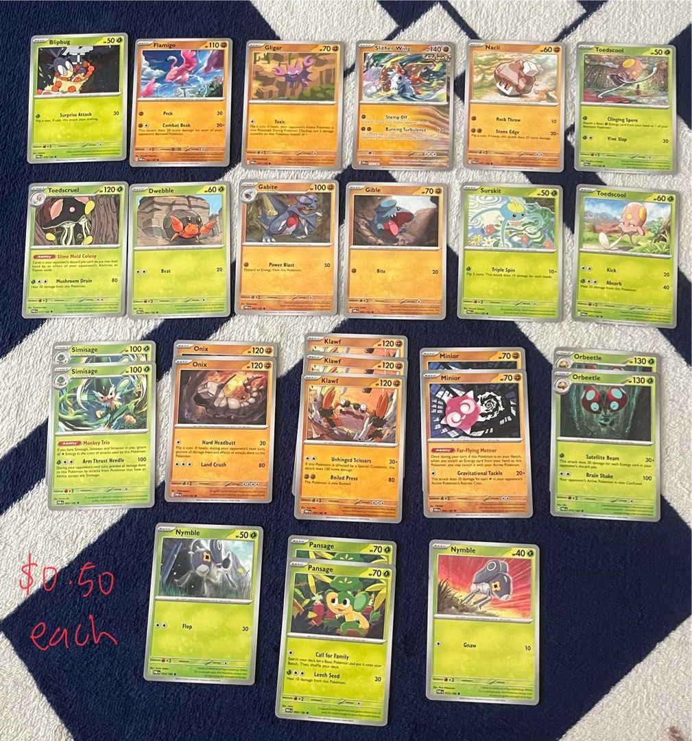 Pokemon Paradox Rift & Obsidian Flames Janks, Hobbies & Toys, Toys ...