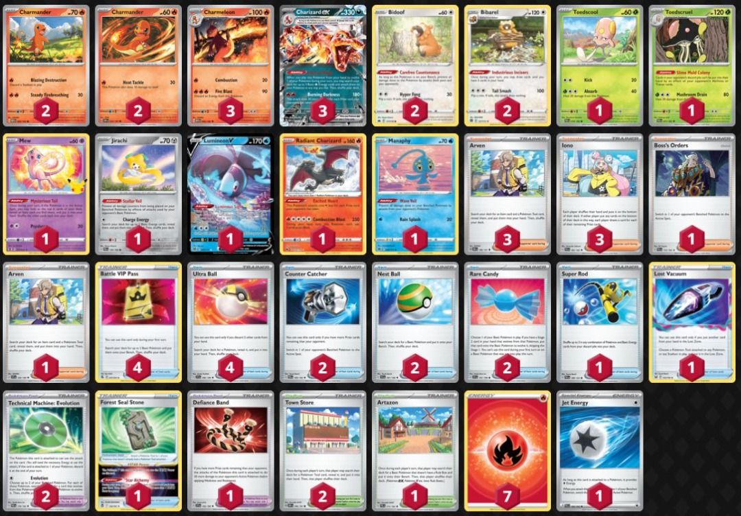 Pokemon TCG Charizard ex Bibarel Deck with Technical Machine: Evolution ...