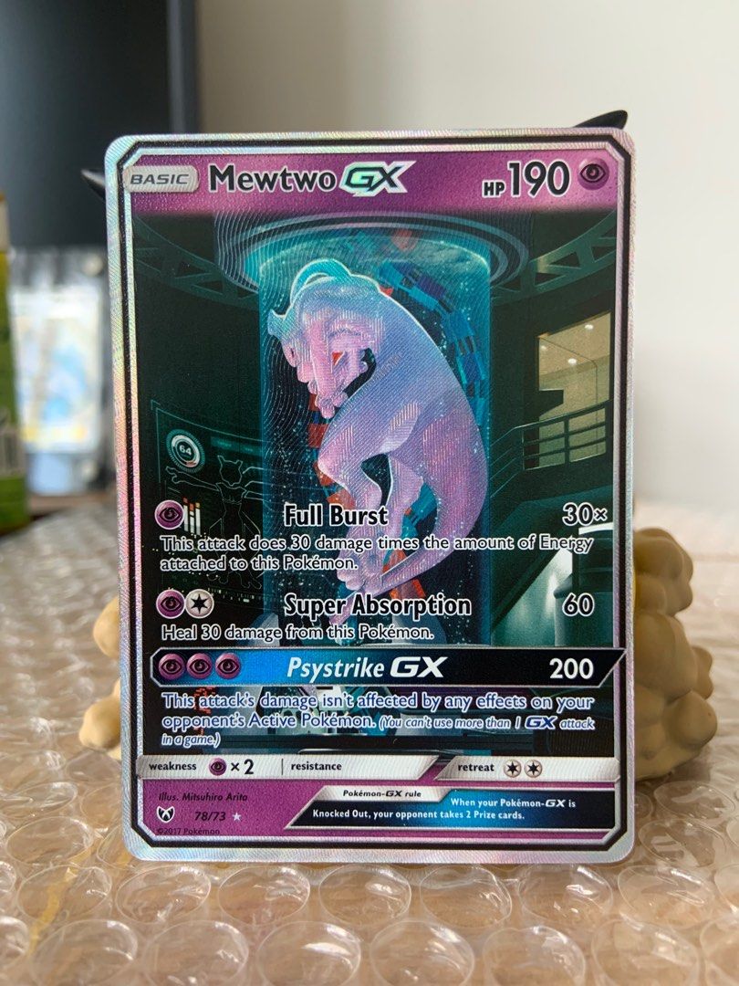 Pokemon TCG Mewtwo GX FA SR 78/73 Shining Legends, Hobbies & Toys, Toys ...