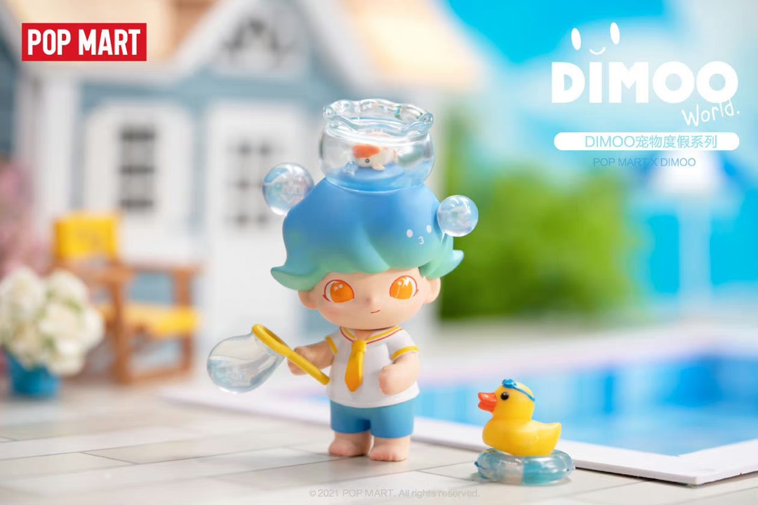 Popmart Dimoo 寵物度假系列 泡泡水手, 興趣及遊戲, 玩具 & 遊戲類 - Carousell