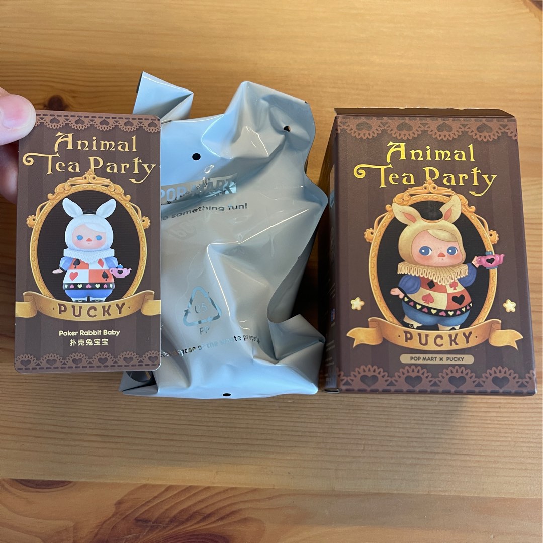 POPMART Pucky Animal Tea Party, Hobbies & Toys, Toys & Games on Carousell