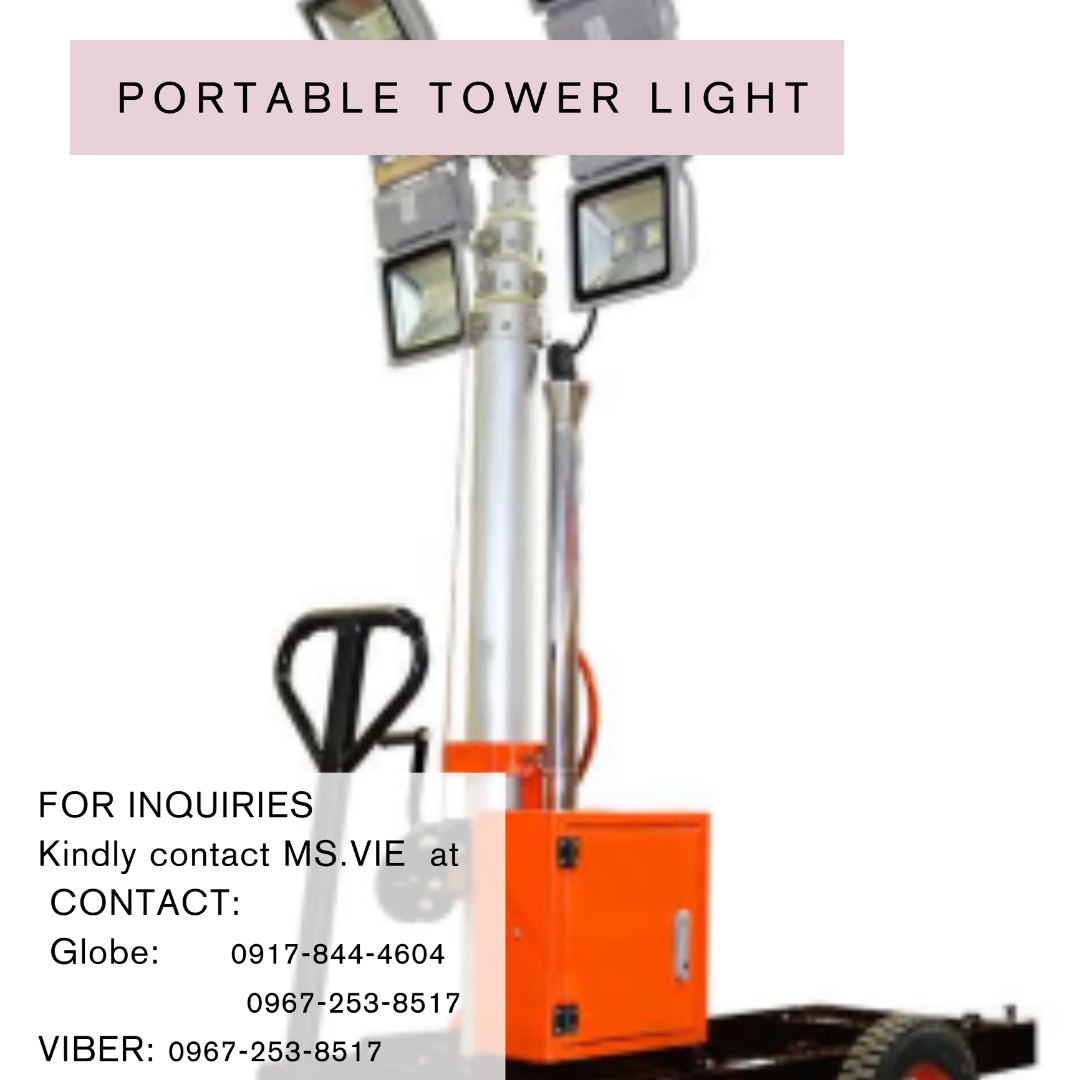 PORTABLE TOWER LIGHT, Commercial & Industrial, Industrial Equipment on ...