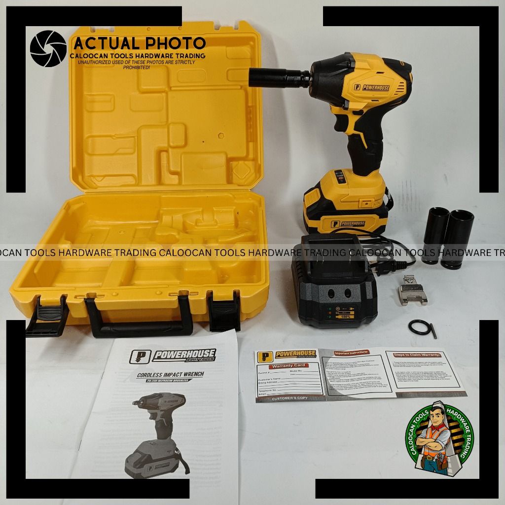 POWERHOUSE USA Wireless Professional 20V 4.0Ah Li-Ion Brushless ...