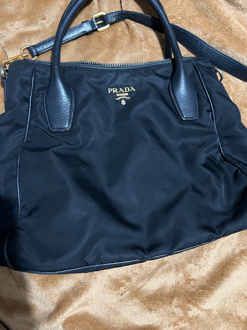 Prada two way nylon bag, Luxury, Bags & Wallets on Carousell