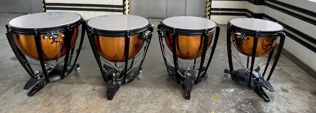 Premier sets of 4 timpani, Hobbies & Toys, Music & Media, Musical ...