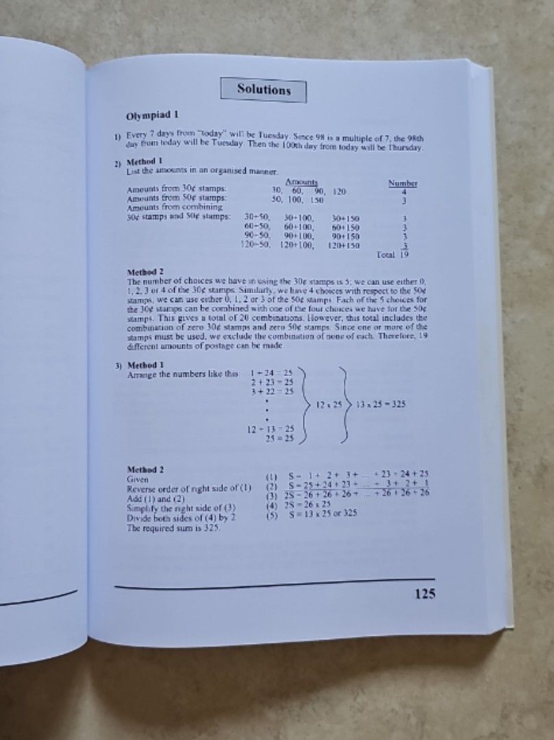 Primary and Lower Secondary Math Olympiad Book, Hobbies & Toys, Books ...
