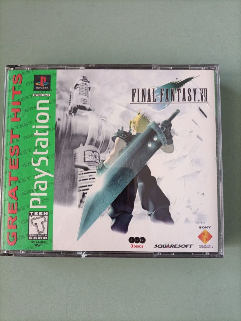 PS2 - Final Fantasy VII (3 Discs) ORIGINAL (bo3), Video Gaming, Video ...