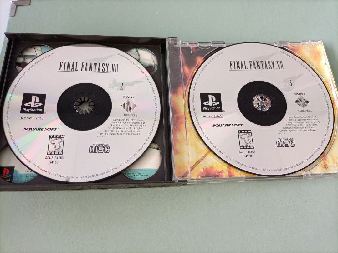 PS2 - Final Fantasy VII (3 Discs) ORIGINAL (bo3), Video Gaming, Video ...