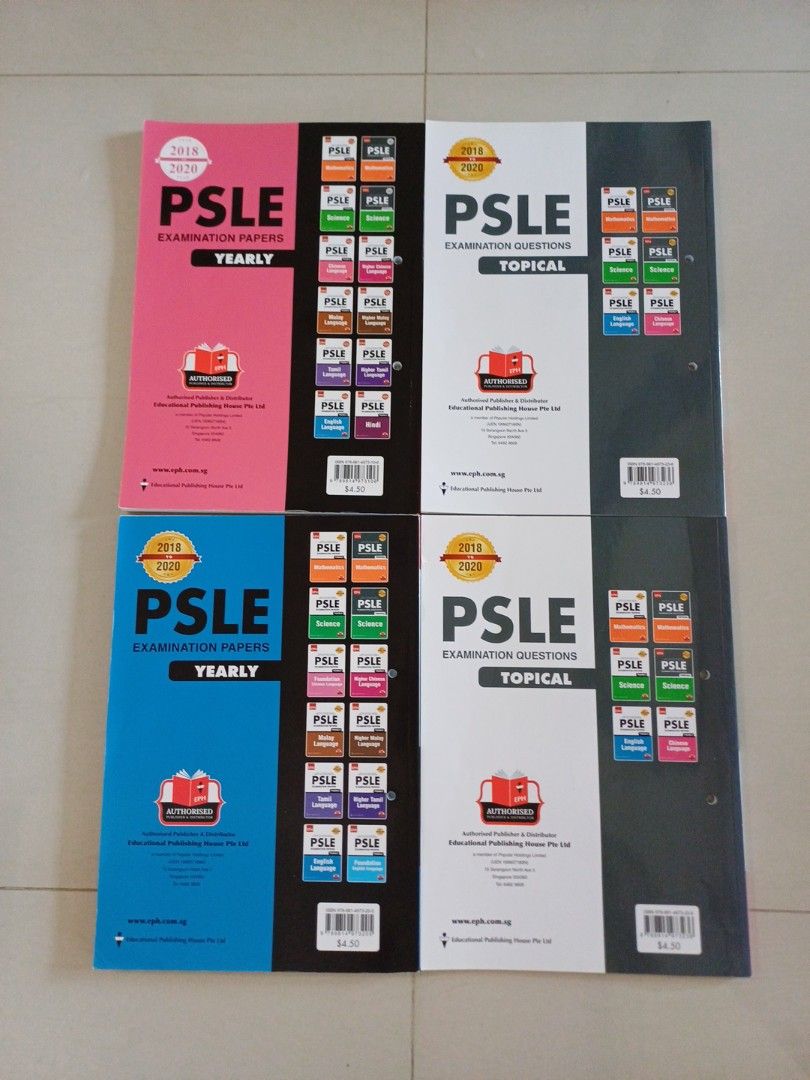 Psle examination papers 2018 to 2020 English Math Chinese, Hobbies ...