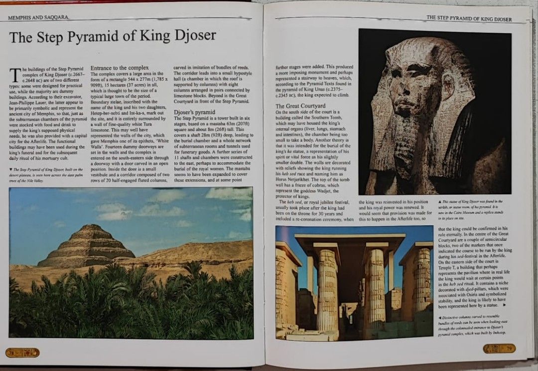 PYRAMIDS, TEMPLES & TOMBS OF ANCIENT EGYPT, Hobbies & Toys, Books ...