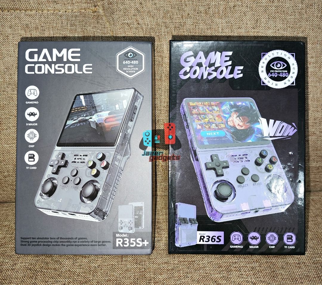 R36S Game Console, Video Gaming, Video Game Consoles, Others on Carousell