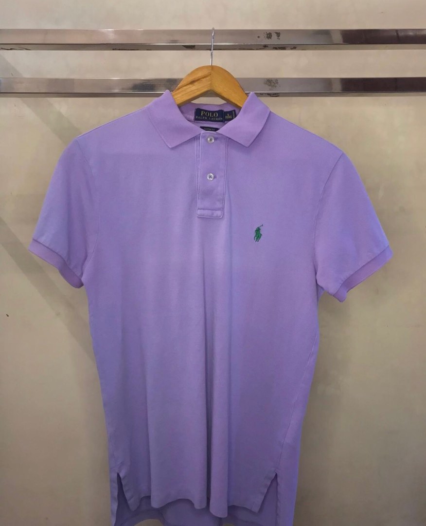 Ralph Lauren Pastel Violet Polo Shirt, Men's Fashion, Tops & Sets ...