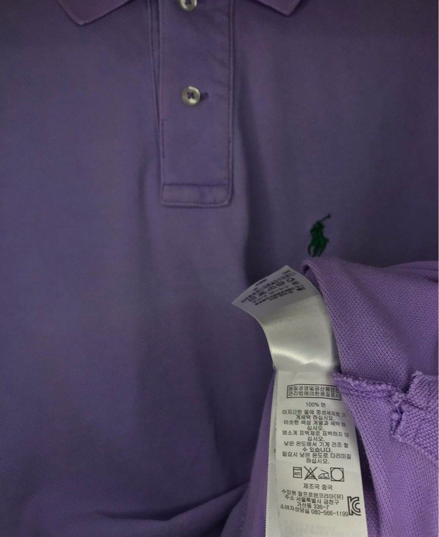 Ralph Lauren Pastel Violet Polo Shirt, Men's Fashion, Tops & Sets ...