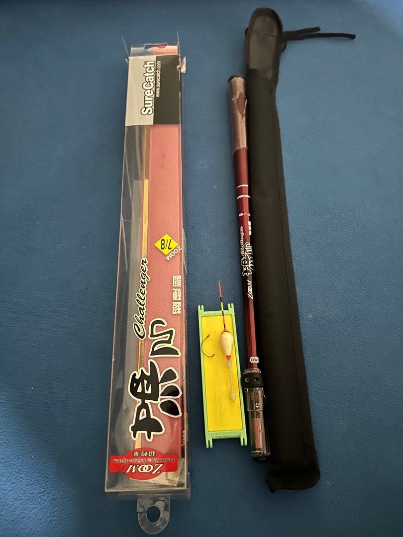 Retractable Prawning rod, Sports Equipment, Fishing on Carousell