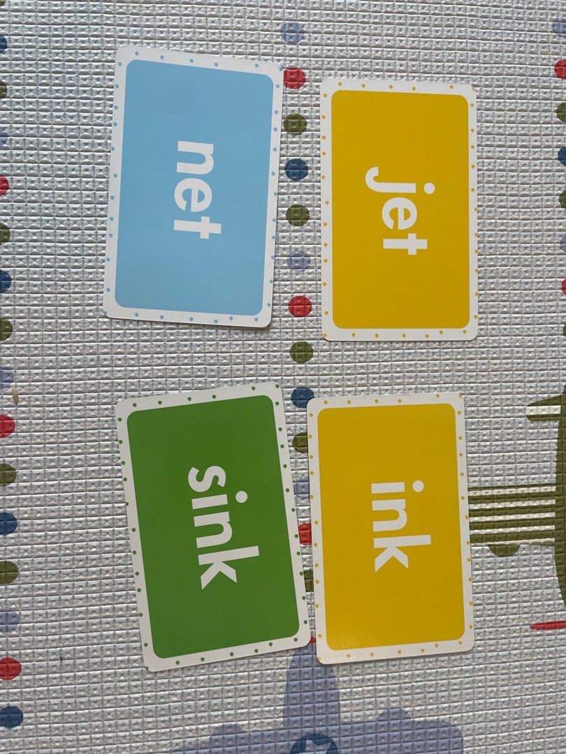 Rhyming Words Flashcards, Babies & Kids, Infant Playtime on Carousell