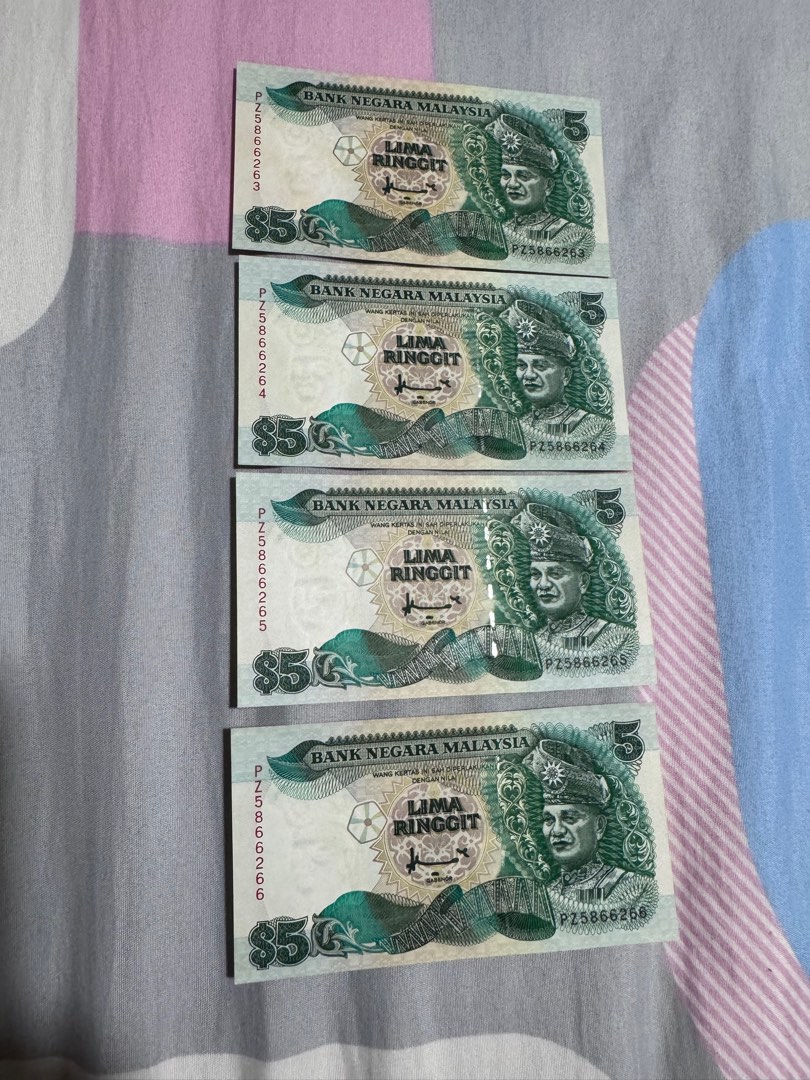 RM5 Malaysia note, Hobbies & Toys, Memorabilia & Collectibles, Currency ...