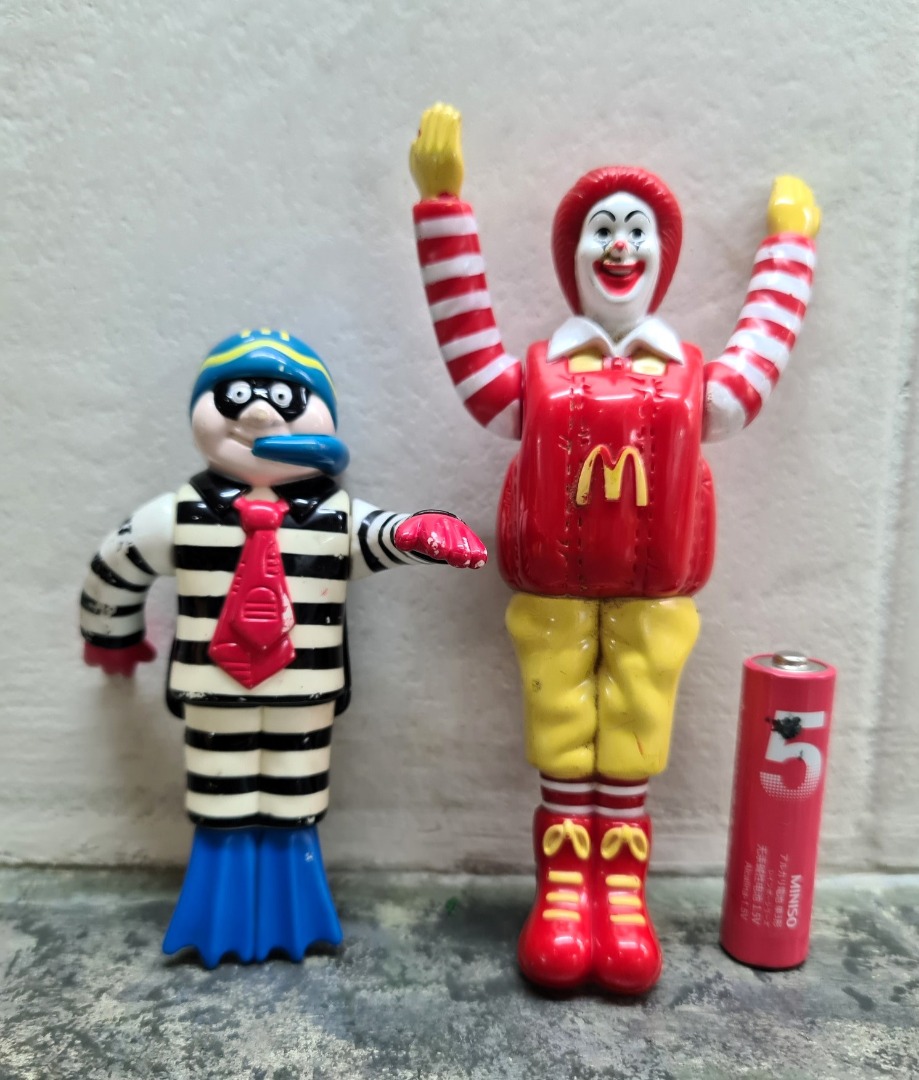 RONALD & HAMBURGLAR - 1999 McDonalds McWAVE PARTY Happy Meal Series ...