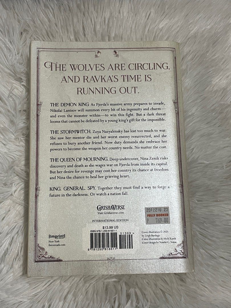Rule of Wolves - Leigh Bardugo, Hobbies & Toys, Books & Magazines ...