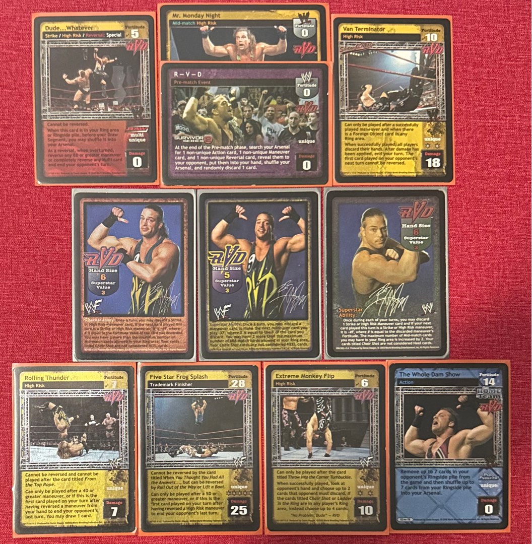 RVD set WWF WWE RAW DEAL, Hobbies & Toys, Toys & Games on Carousell