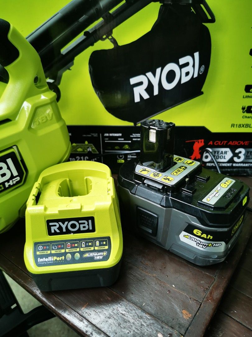 ryobi 18v hp blower/vacuum with 6ah battery charger, Commercial & Industrial, Construction Tools ...