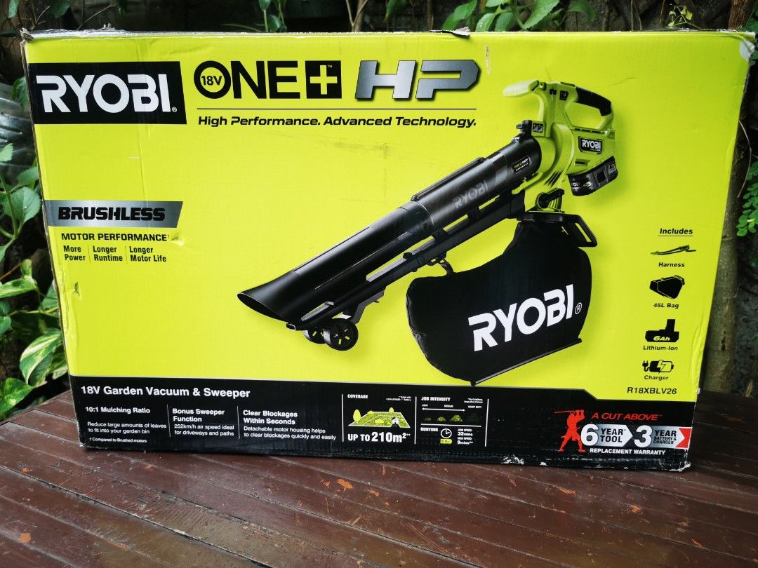 ryobi 18v hp blower/vacuum with 6ah battery charger, Commercial & Industrial, Construction Tools ...