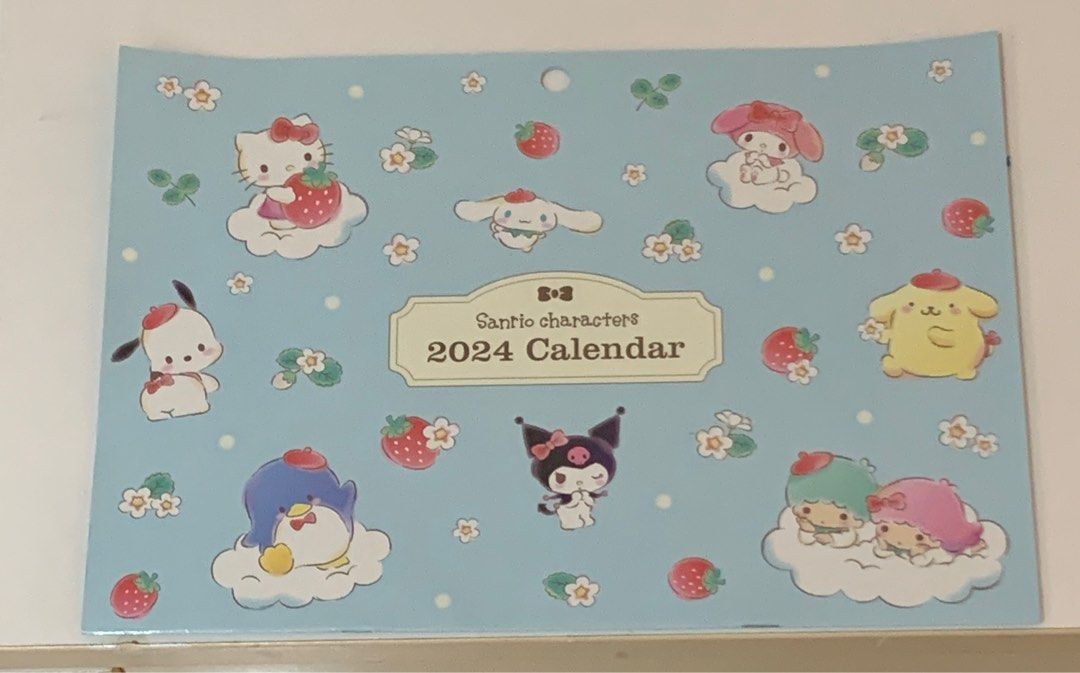 Sanrio - 2024 desktop calendar, Hobbies & Toys, Stationery & Craft ...