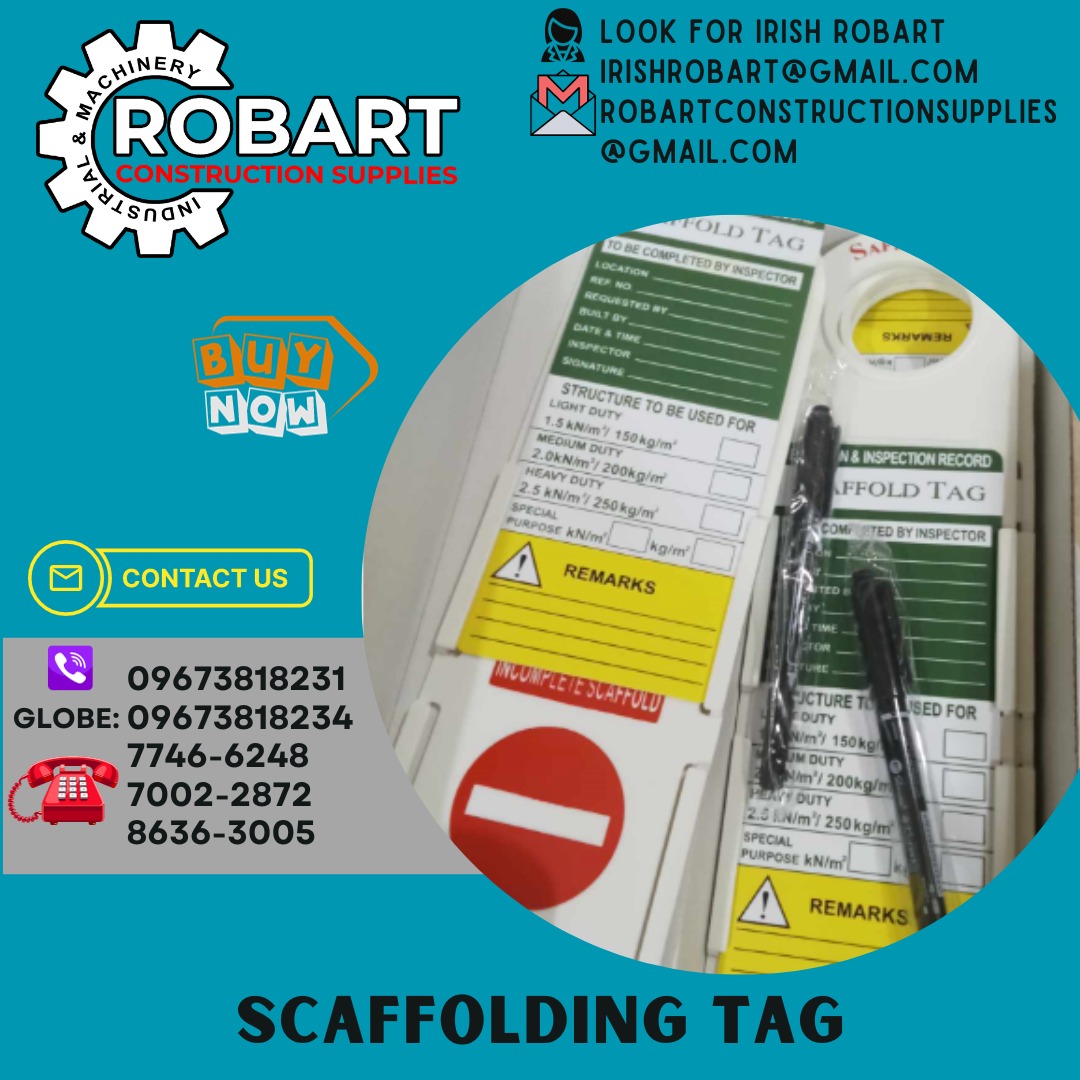 Scaffolding tag, Commercial & Industrial, Construction Tools ...