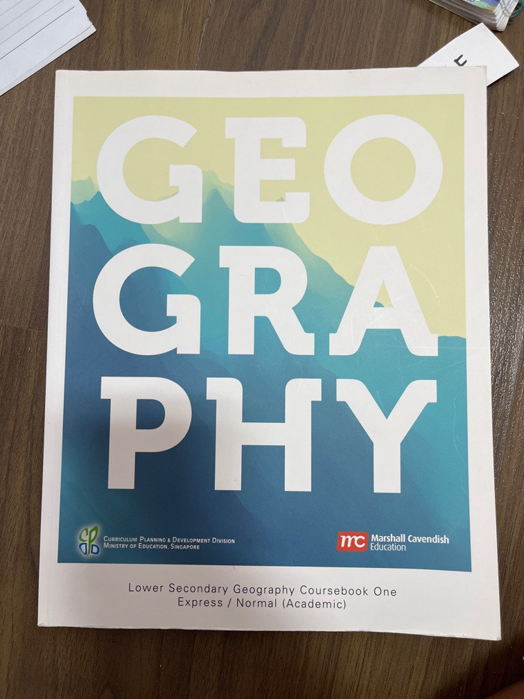 Sec 1 and sec 2 Geography Textbook and sec 1 geography revision guide ...