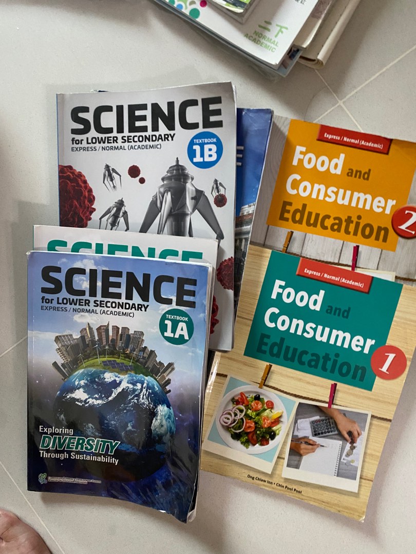 ALL 4 for $5 Secondary 1 Science and Sec 1 & 2 Food Consumer textbook ...