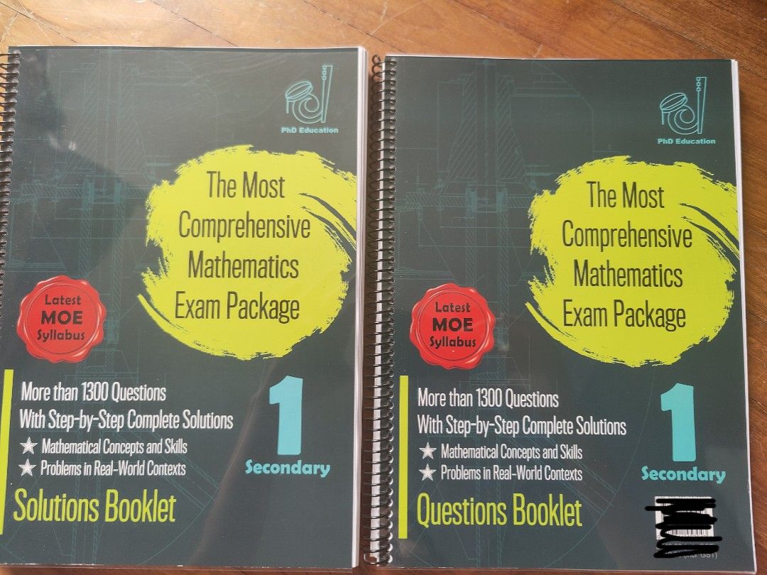Secondary 1 MATH PACKAGE (QnA booklet), Hobbies & Toys, Books ...