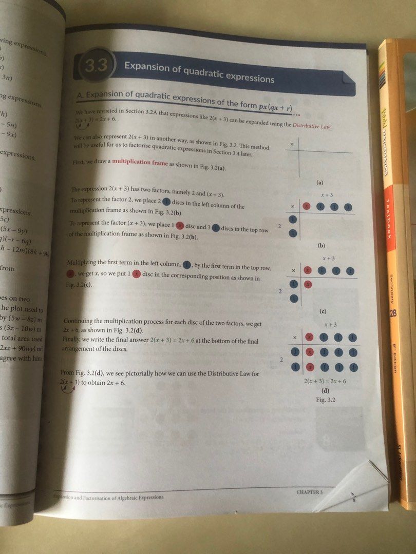 Secondary 2 express math textbook, Hobbies & Toys, Books & Magazines ...