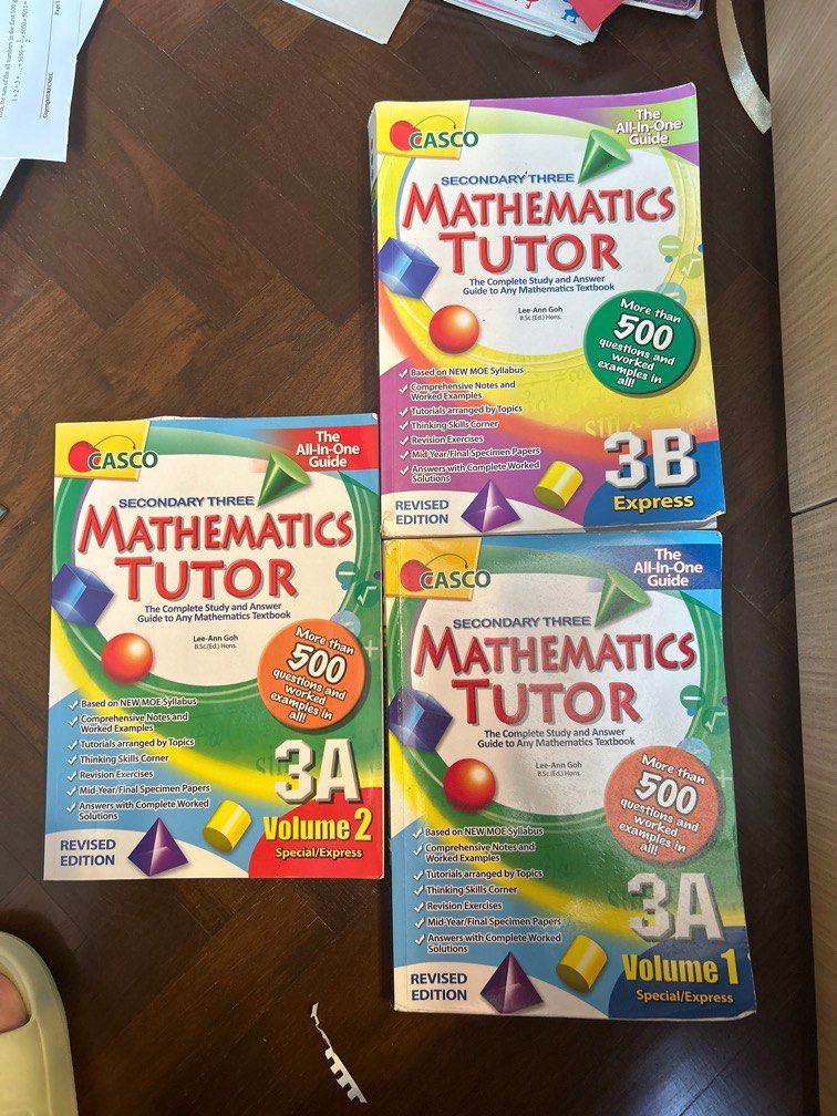 Secondary 3 casco math tutor, Hobbies & Toys, Books & Magazines ...