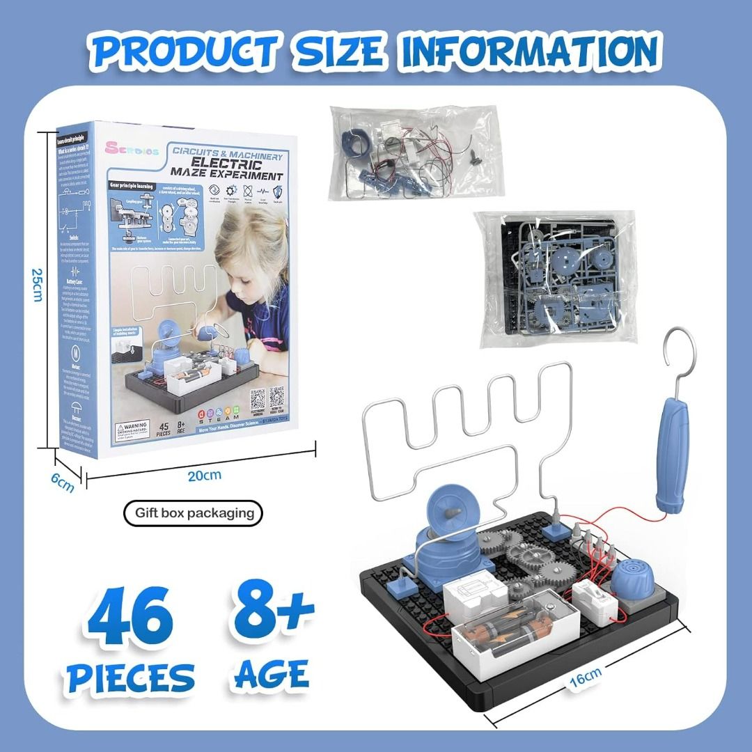 Serdios STEM Toys,Electrical Maze Science Kit,Exploration Kit for ...