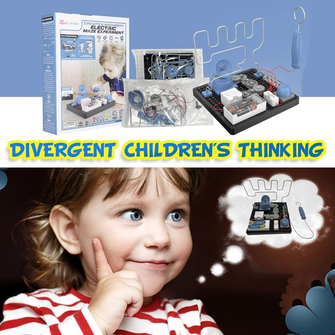 Serdios STEM Toys,Electrical Maze Science Kit,Exploration Kit for Circuit and Gear Principles ...