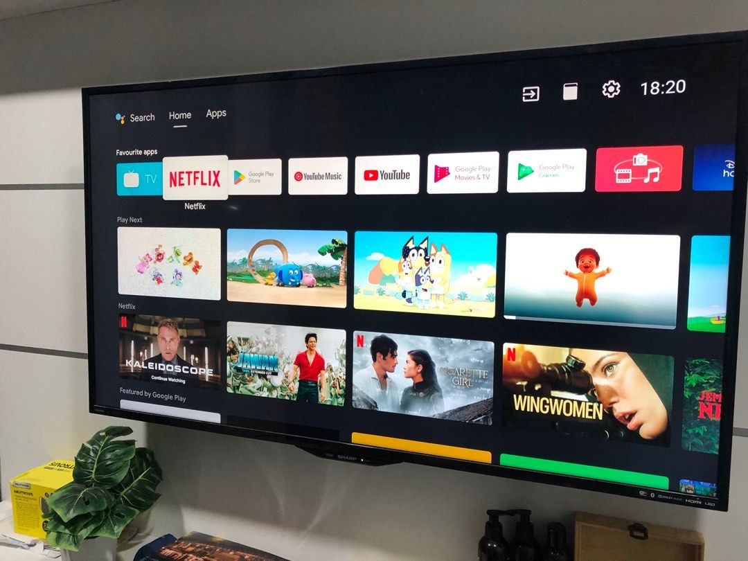 SHARP 45” 4K UHD Android TV, TV & Home Appliances, TV & Entertainment ...