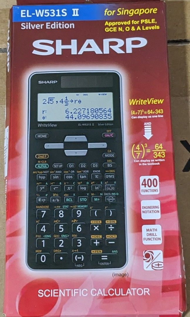 SHARP Calculator EL-W531S II, Hobbies & Toys, Stationery & Craft ...