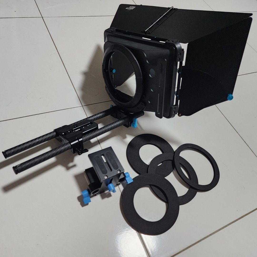 Smallrig Base Plate with Fotga DP3000 Matte Box Sunshade and Rail Rod ...