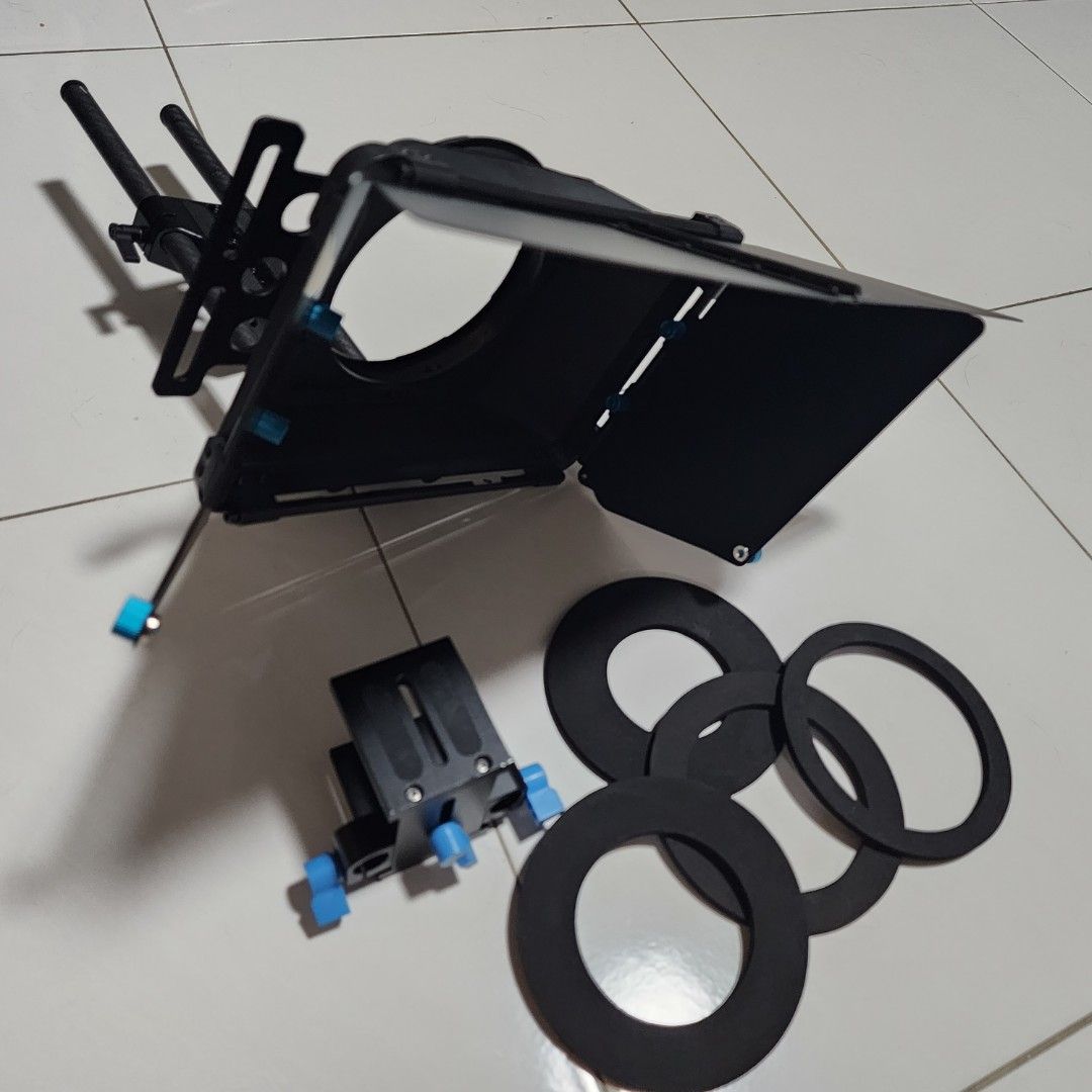 Smallrig Base Plate with Fotga DP3000 Matte Box Sunshade and Rail Rod ...