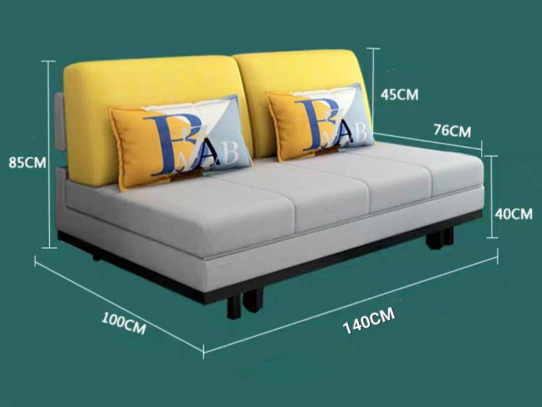 Sofa Bed (140cm wide), Furniture & Home Living, Furniture, Sofas on Carousell