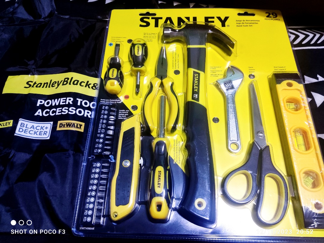 STANLEY TOOL SET - 29pcs, Commercial & Industrial, Construction Tools ...