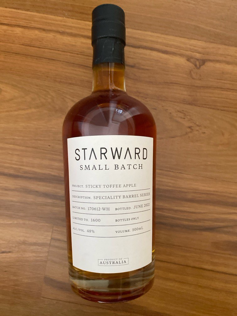 Starward small batch sticky toffee apply whisky, Food & Drinks ...