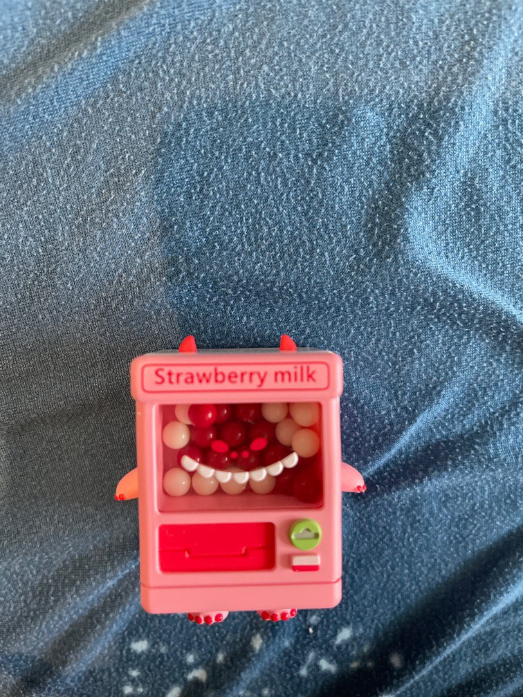Strawberry milk gumball machine (Figurine), Hobbies & Toys, Toys ...