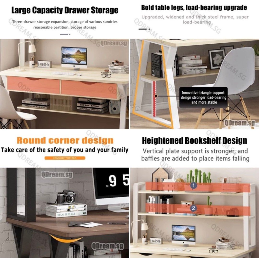($20 off for buyer to self collect / delivery) Study Desk with Drawer ...