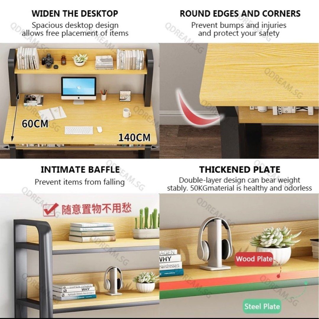 ($20 off for buyer to self collect / delivery) Study Desk with Drawer ...