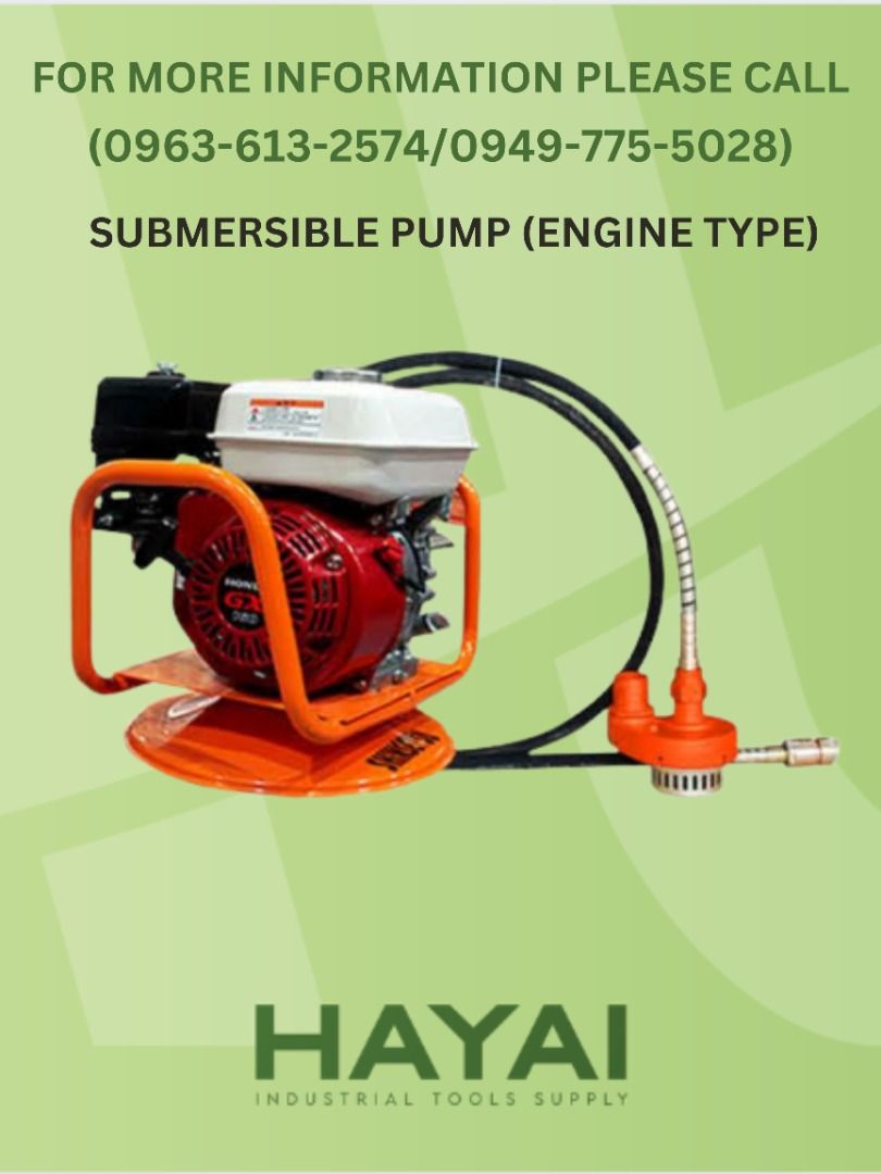 SUBMERSIBLE PUMP (ENGINE TYPE), Commercial & Industrial, Construction ...